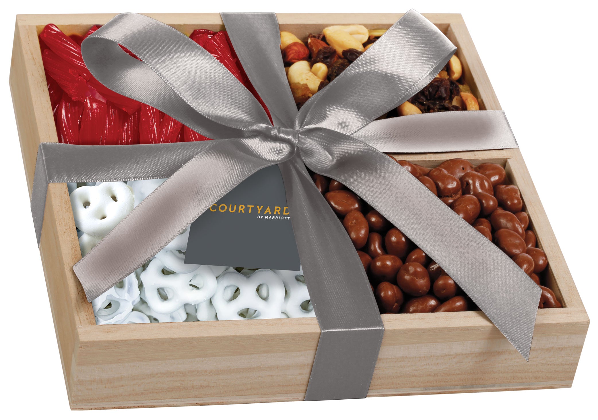 Courtyard - 4pc Wooden Snack Crate – Astor Chocolate | Hospitality